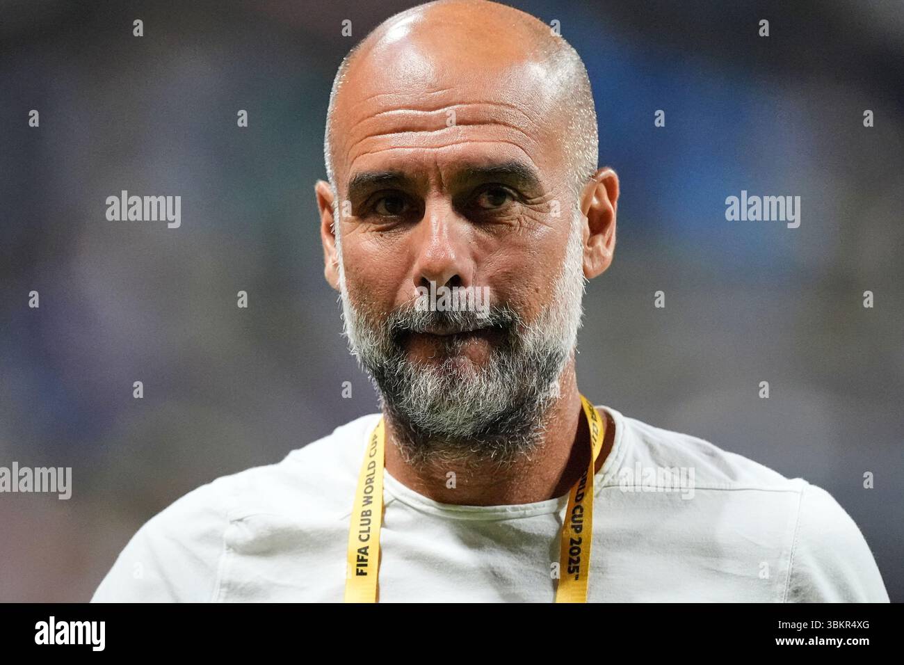 Manchester City manager Pep Guardiola reacts ahead of the Club World ...