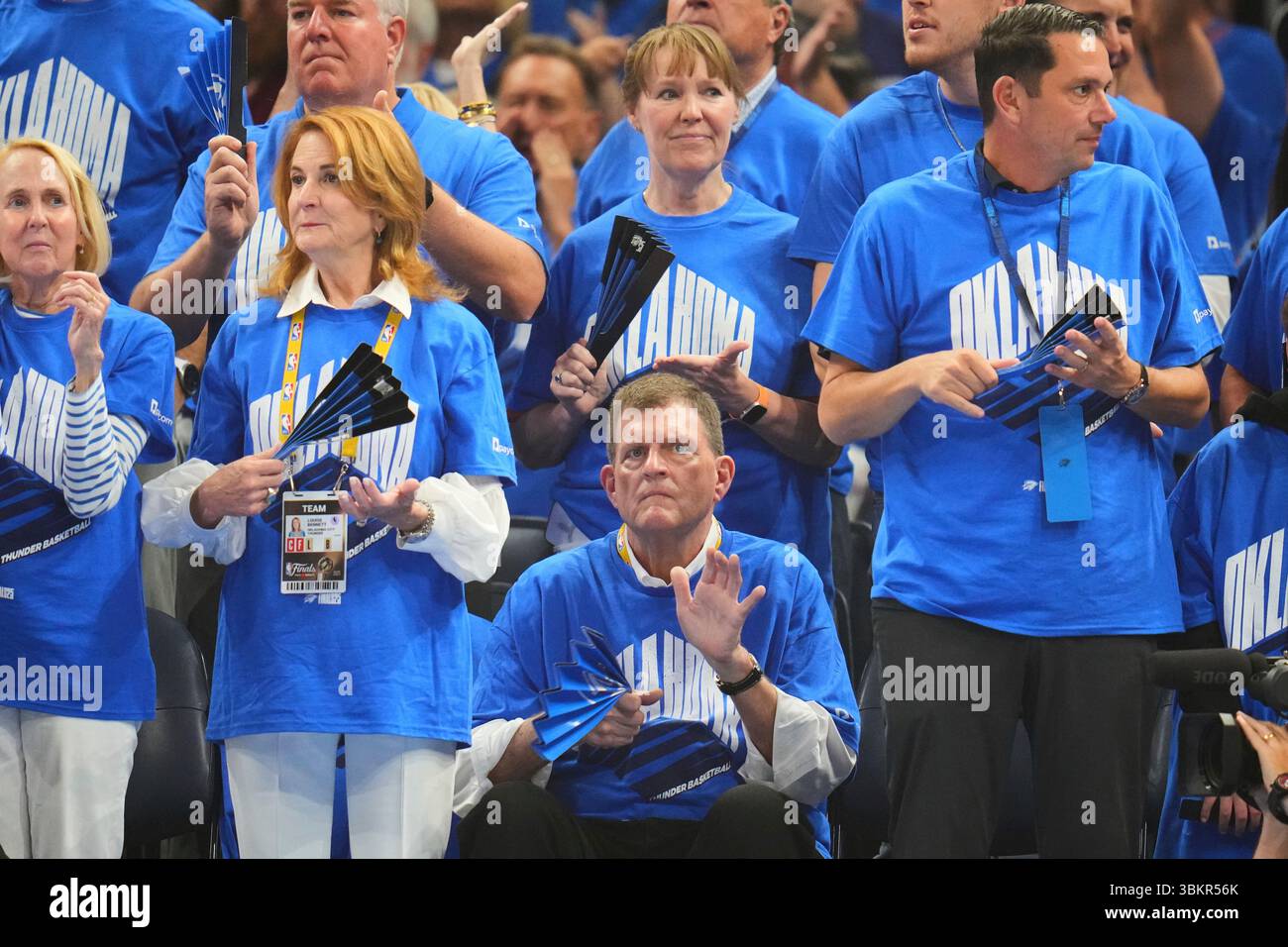 Clay Bennett, center, chairman the ownership group of the Oklahoma City ...