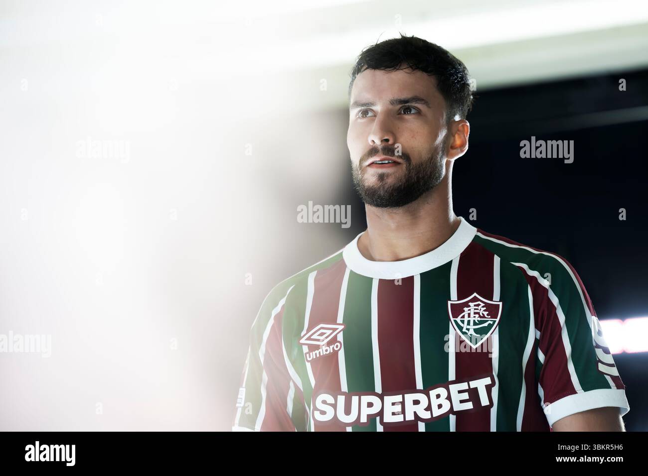 Matheus Martinelli of Fluminense FC looks on prior to the FIFA Club ...