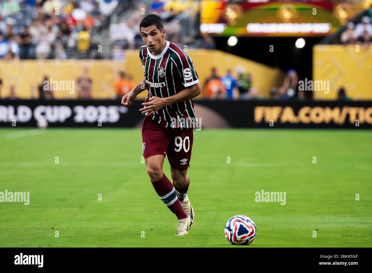 Kevin Serna of Fluminense FC in action during the FIFA Club World Cup ...