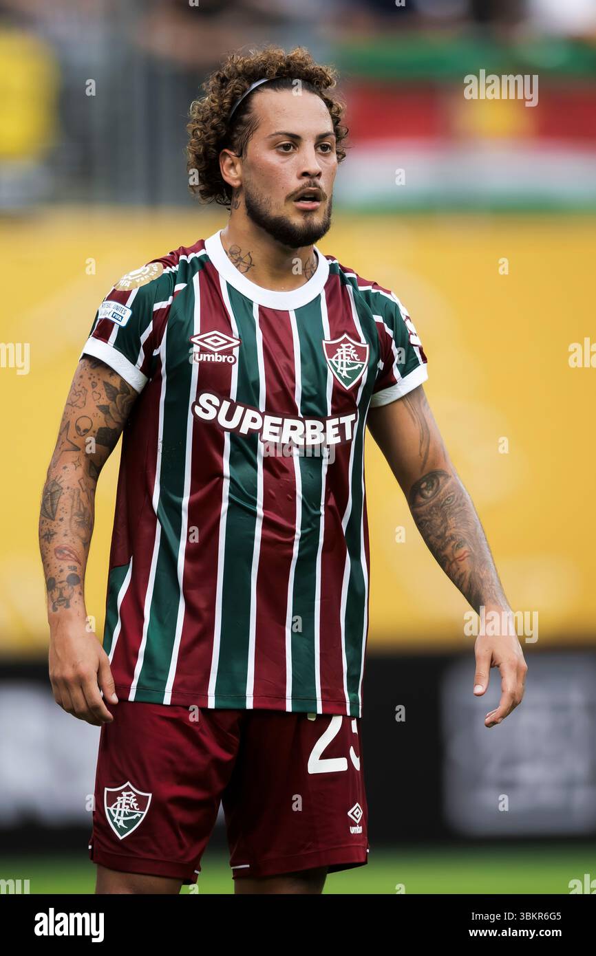 Guga of Fluminense FC looks on during the FIFA Club World Cup football ...