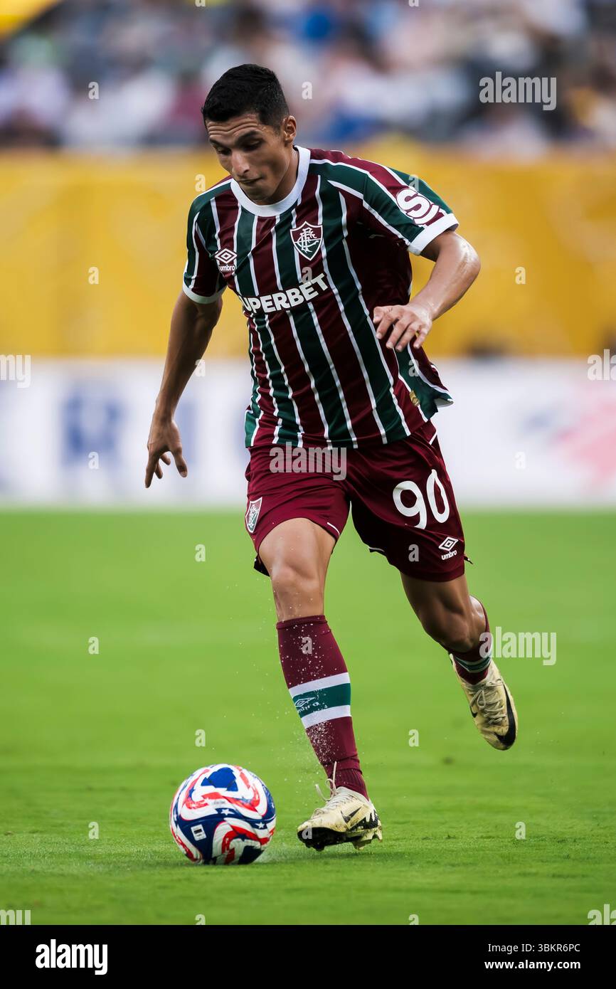 Kevin Serna of Fluminense FC in action during the FIFA Club World Cup ...