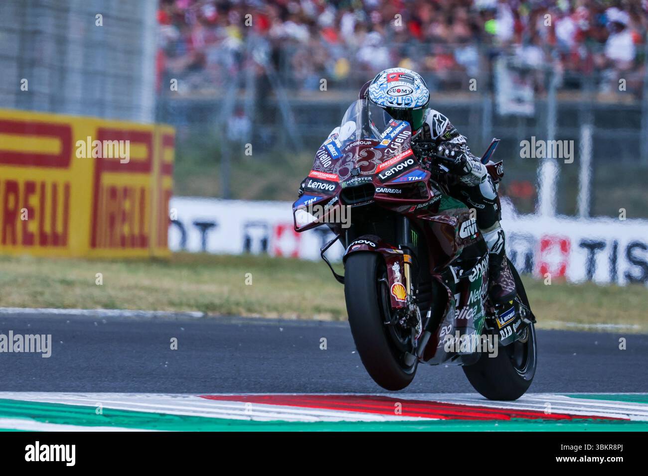 Francesco Pecco Bagnaia of Italy and Ducati Lenovo Team is seen in ...
