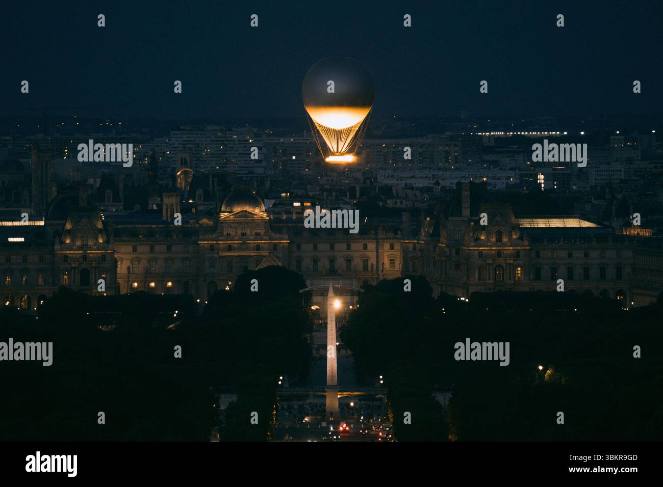Paris, France. 22nd June, 2025. The Paris 2024 Olympic cauldron ...