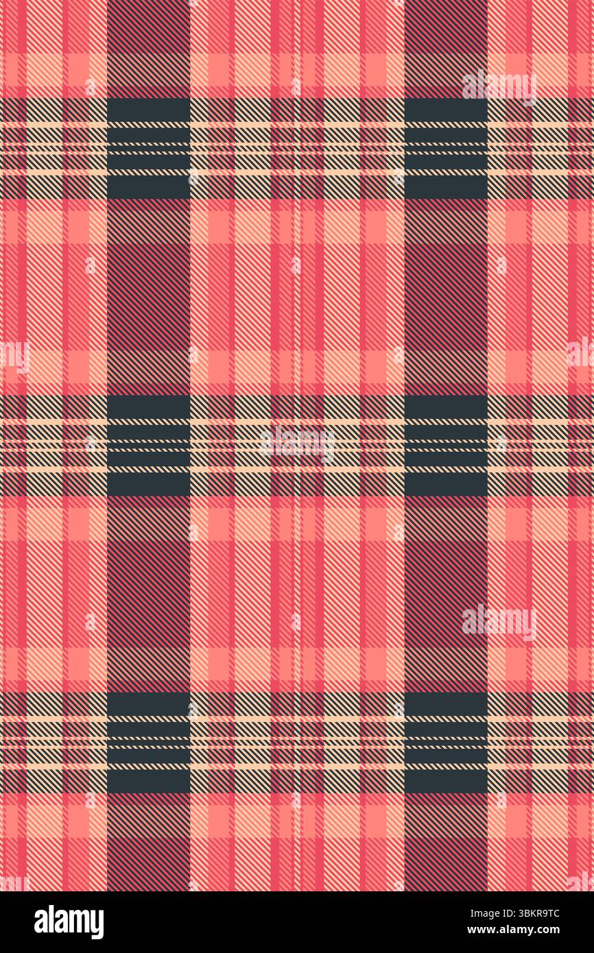 Weave pattern vector background, bold check seamless fabric ...