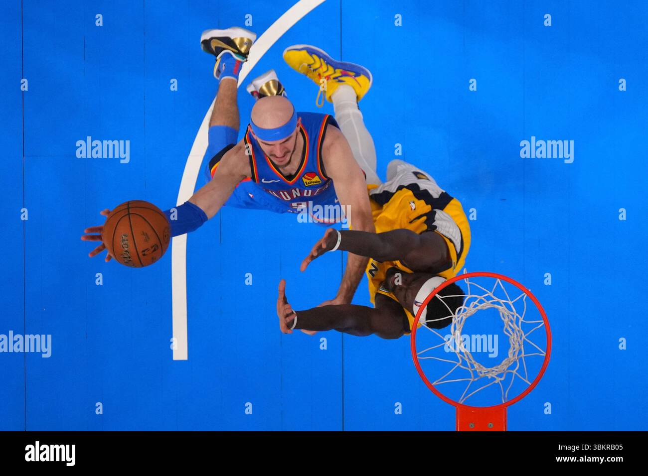 during the second half of Game 7 of the NBA Finals basketball series ...