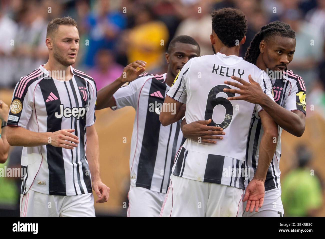 Juventus celebrates the win during the Club World Cup Group G soccer ...
