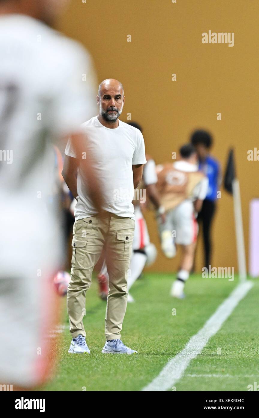 Atlanta, USA. 22nd June, 2025. Pep Guardiola, head coach of Manchester ...