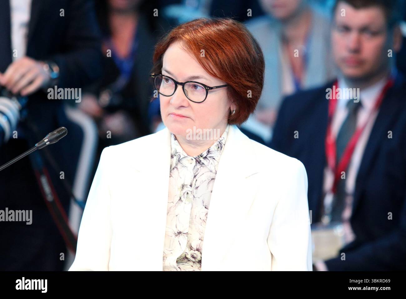 Saint Petersburg, Russia. 20th June, 2025. Elvira Nabiullina, Governor ...