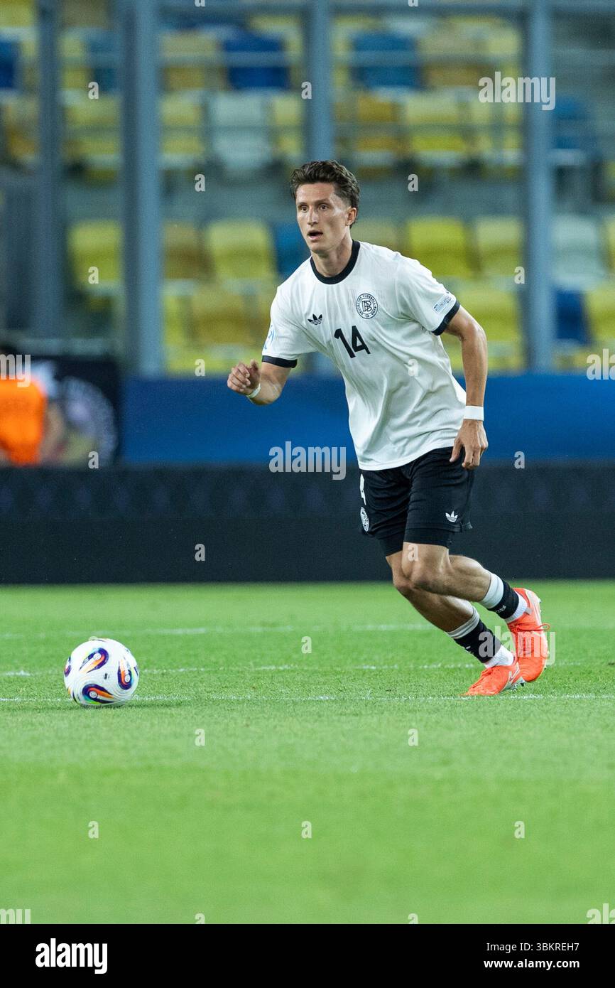Tim Oermann (Deutschland, 14) bei der UEFA U21-Europameisterschaft im ...
