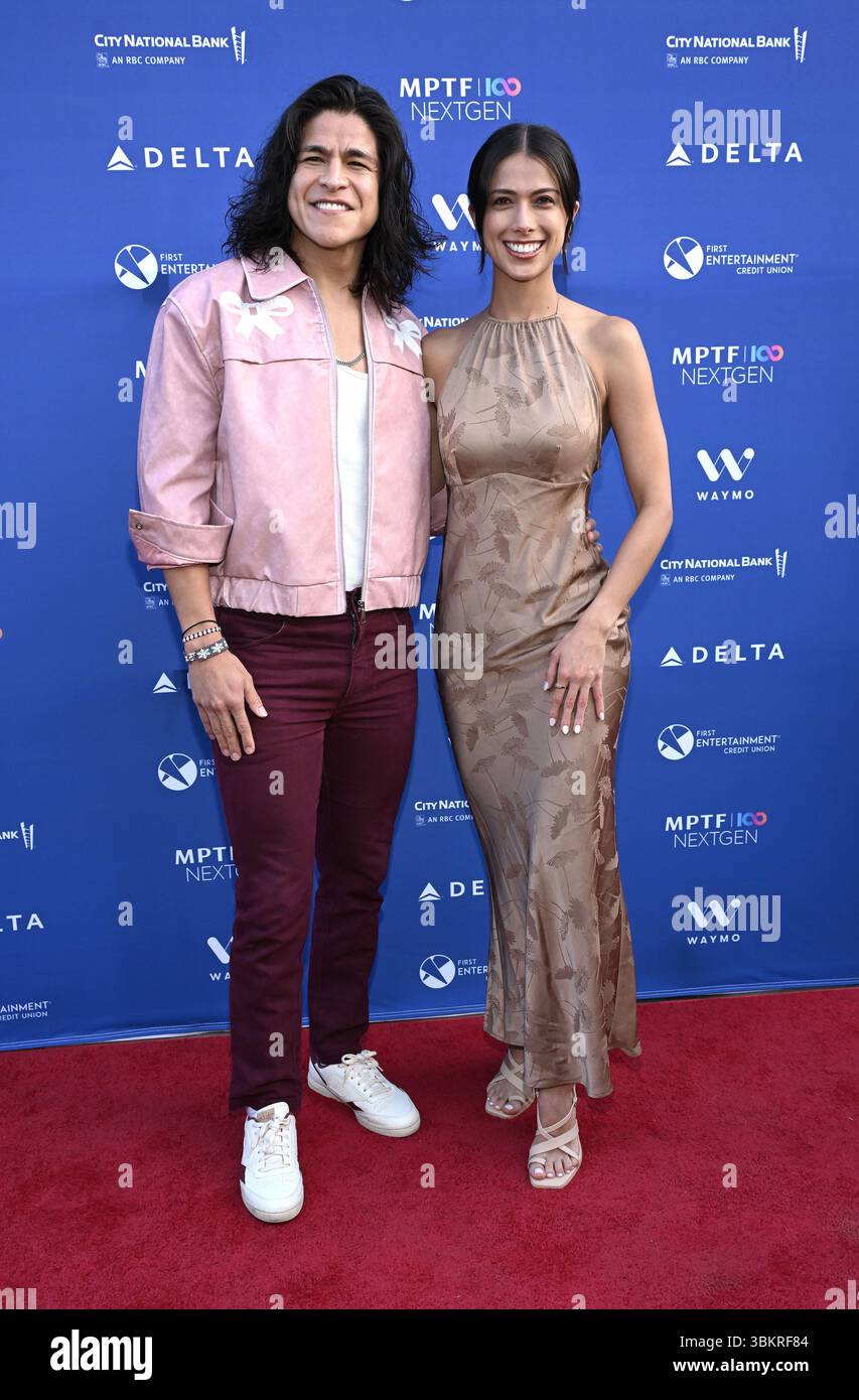 Cristo Fernandez and Paloma Cinco arriving at MPTFs NextGen Annual Summer Party held at The ...