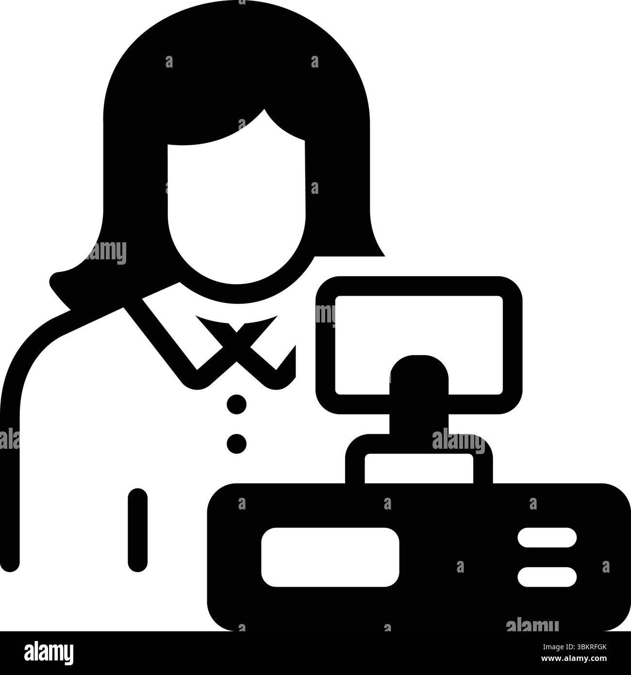 Icon for cashier, teller Stock Vector Image & Art - Alamy