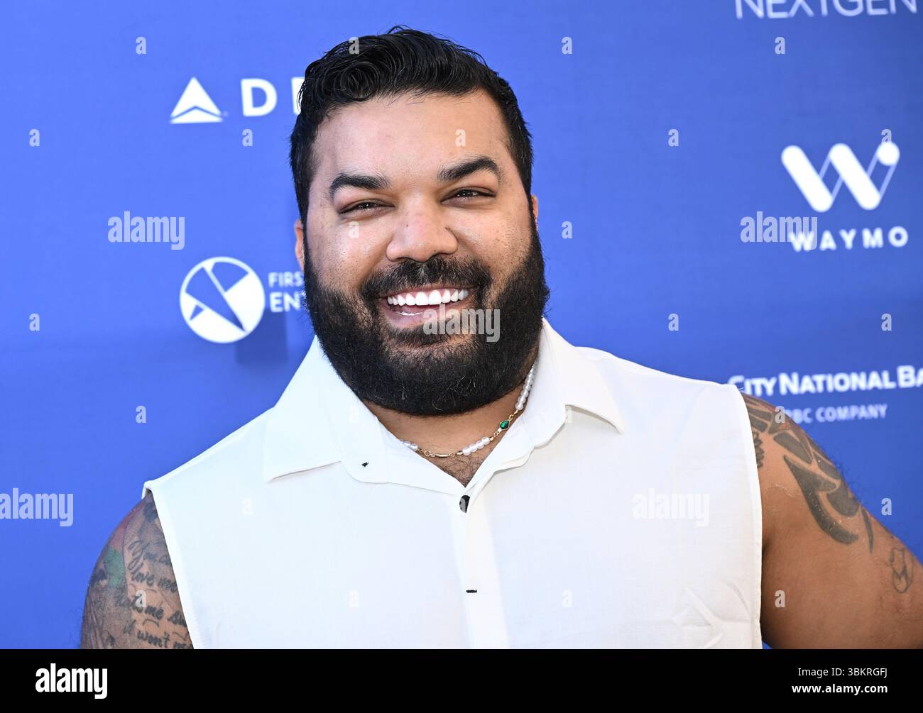 Los Angeles, USA. 22nd June, 2025. Adrian Dev arriving at MPTFs NextGen ...