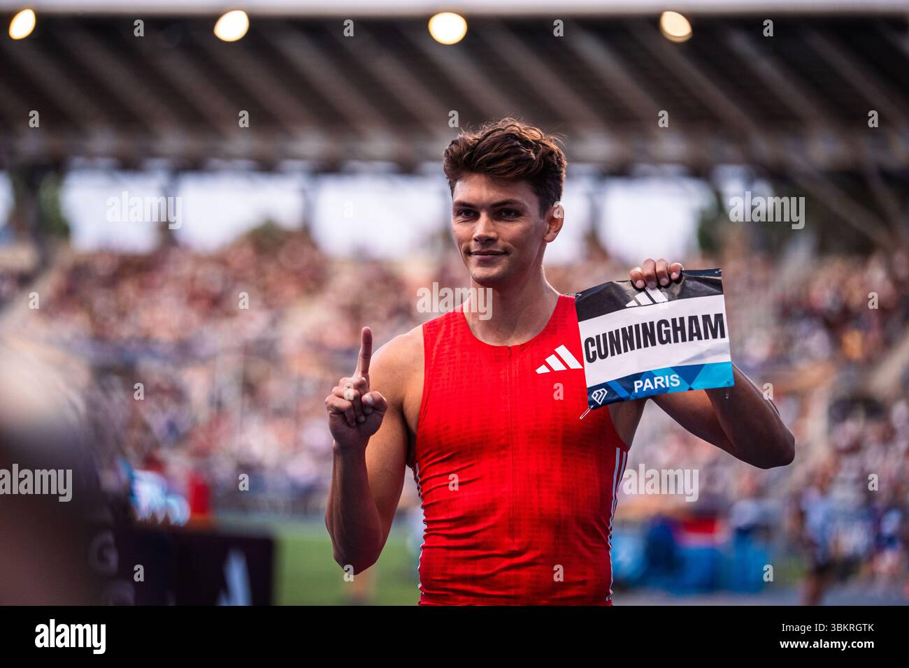 CUNNINGHAM Trey (USA), 110m Hurdles Men during the Meeting de Paris ...