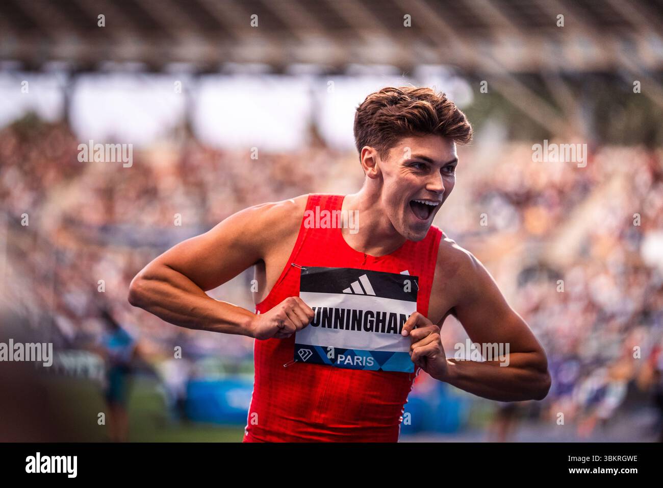 CUNNINGHAM Trey (USA), 110m Hurdles Men during the Meeting de Paris ...