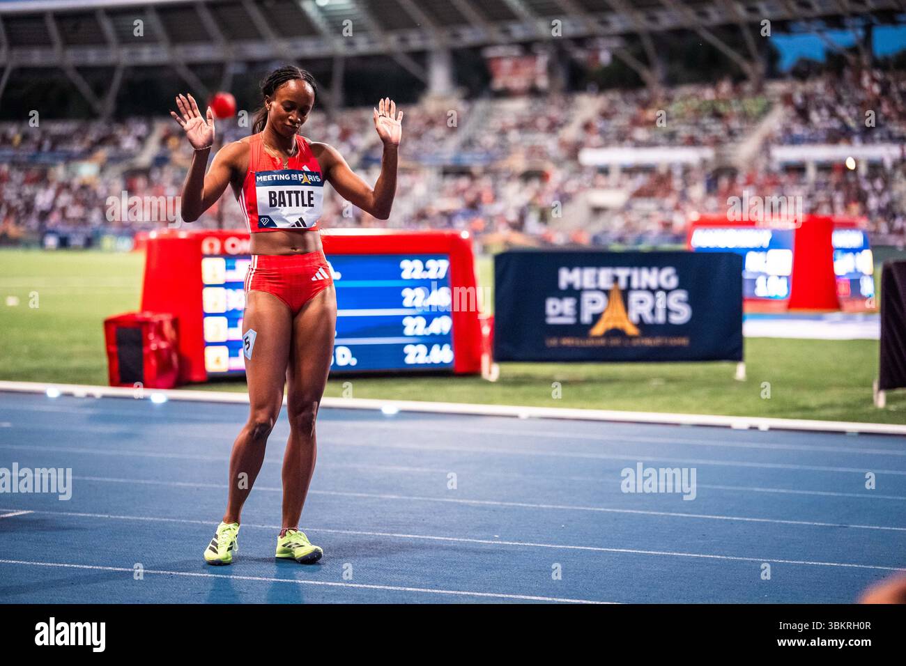 BATTLE Anavia (USA), 200m Women during the Meeting de Paris, Wanda ...