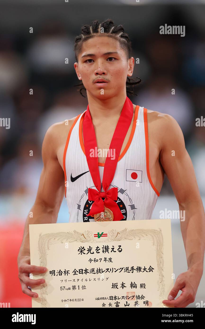 Tokyo, Japan. 22nd June, 2025. Rin Sakamoto Wrestling : Meiji Cup All Japan Selection ...