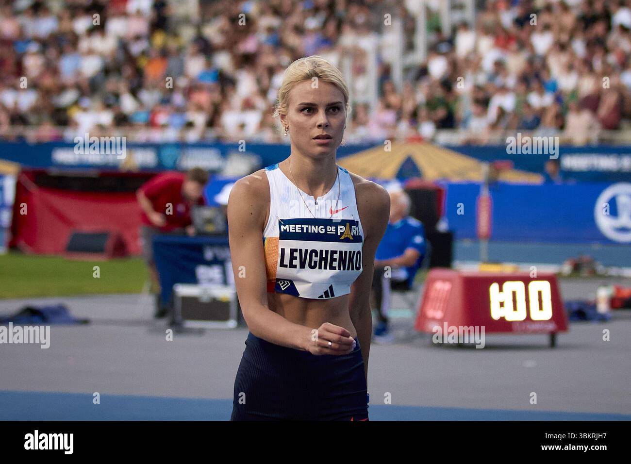 Yuliia LEVCHENKO (IKR), Women's High Jump during the Meeting de Paris ...