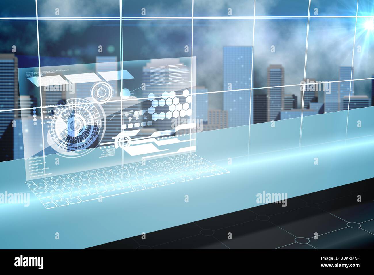 Futuristic technology interface Stock Photo - Alamy