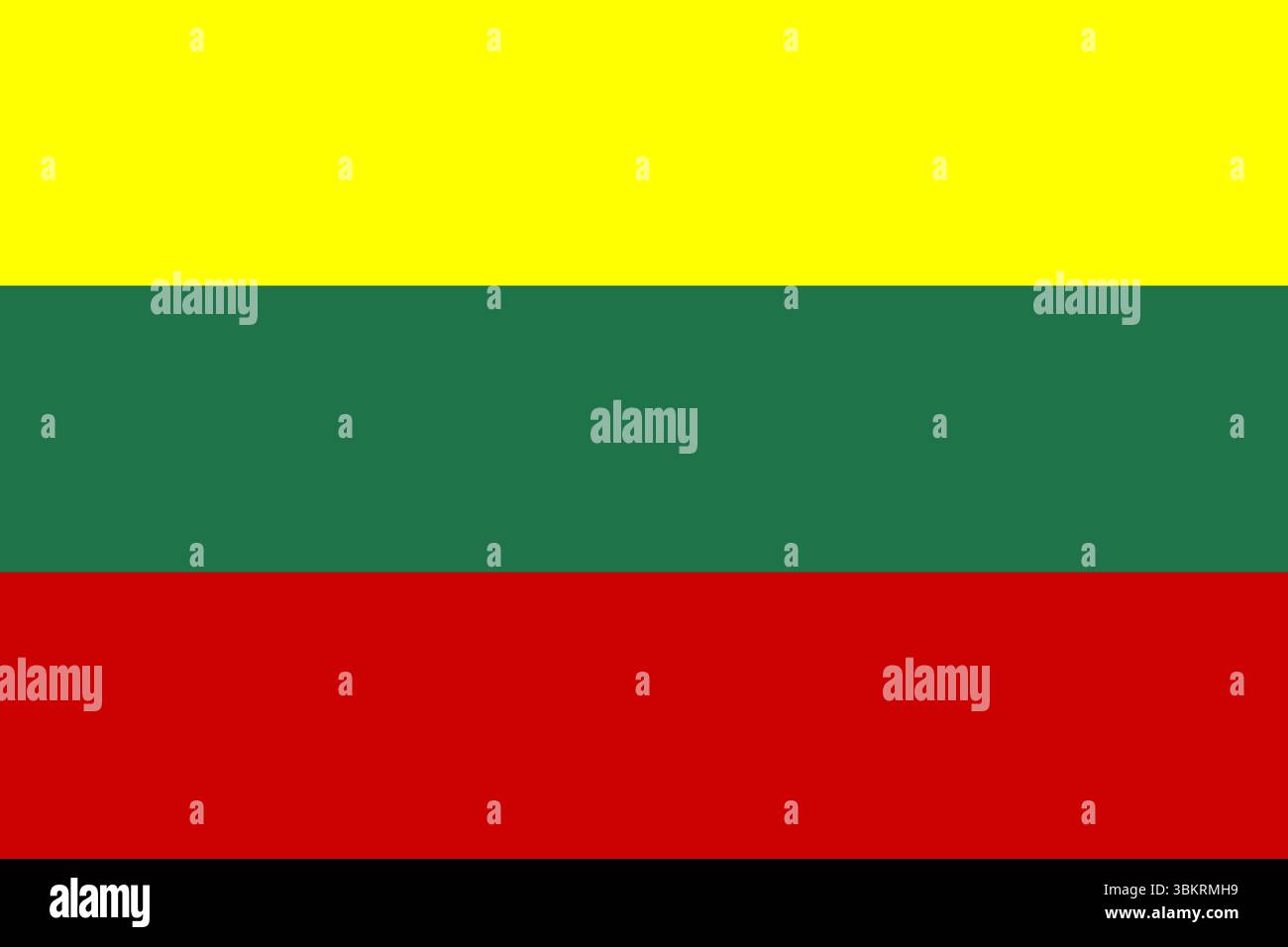 Tricolor flag is being shown in flat vector design, with yellow green ...
