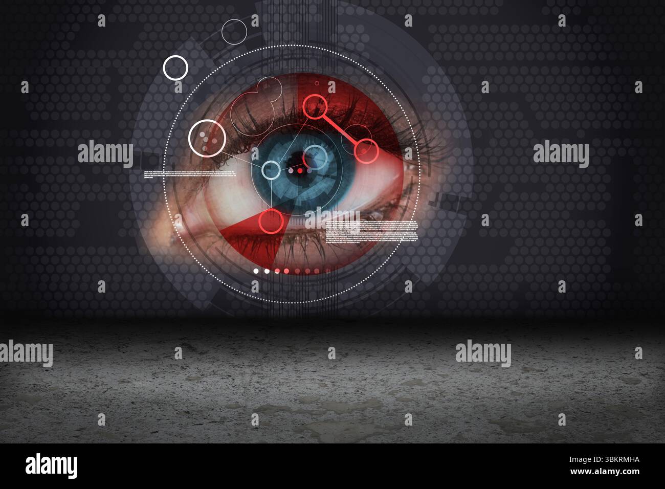 Security interface scanning eye Stock Photo - Alamy