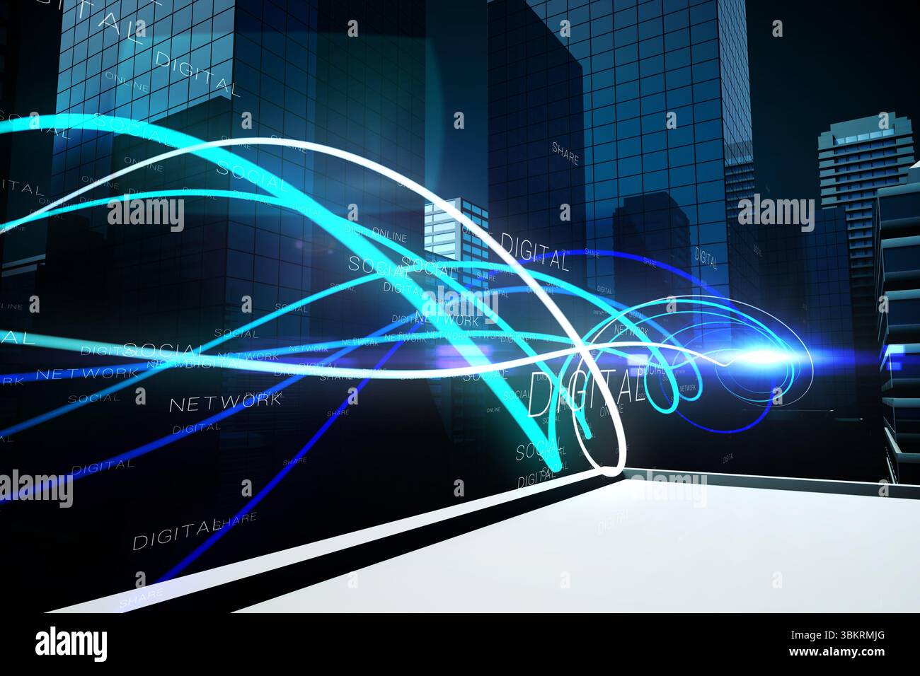 Tech wave city hi-res stock photography and images - Alamy