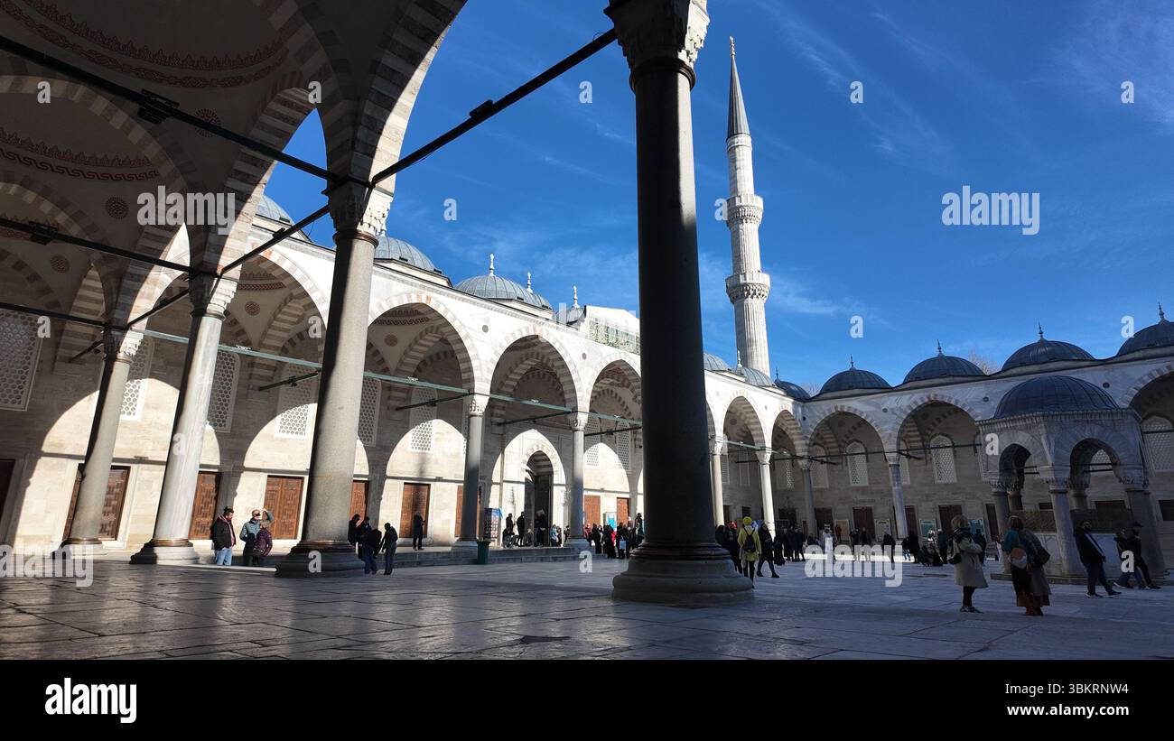 turkey istanbul 12 june 2025. Beautiful courtyard of a historic Camlica ...