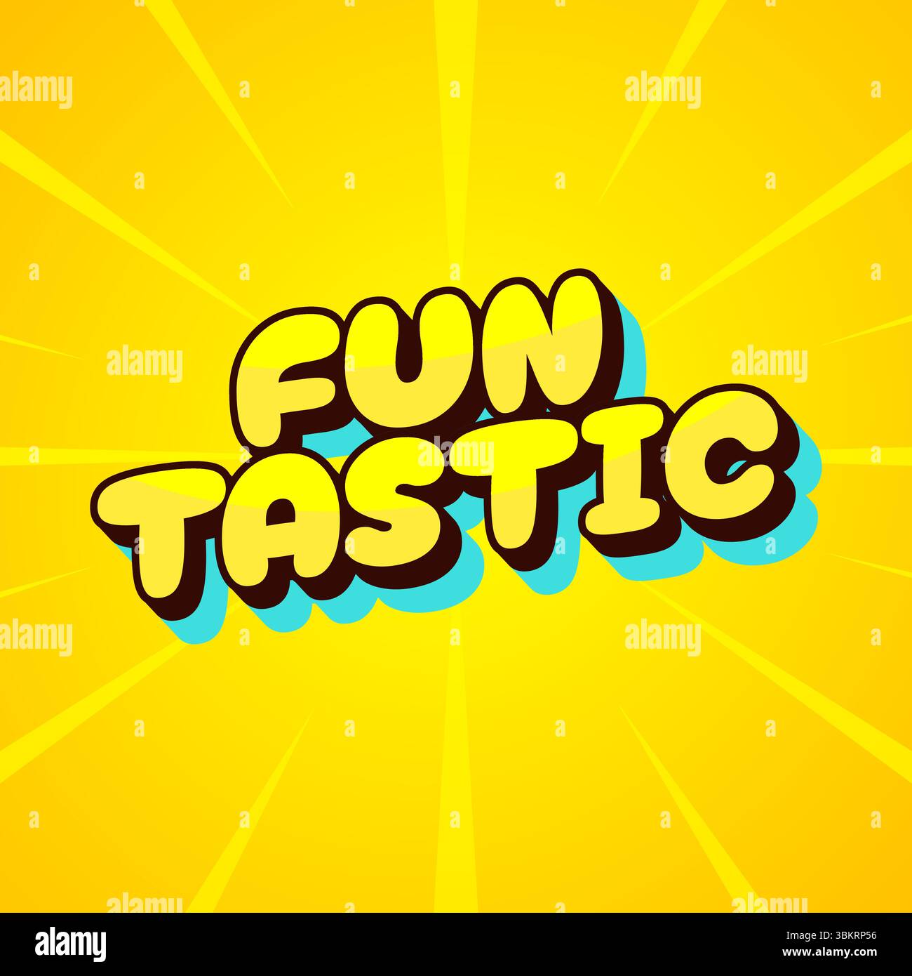 Energetic yellow text effect Stock Vector Images - Alamy