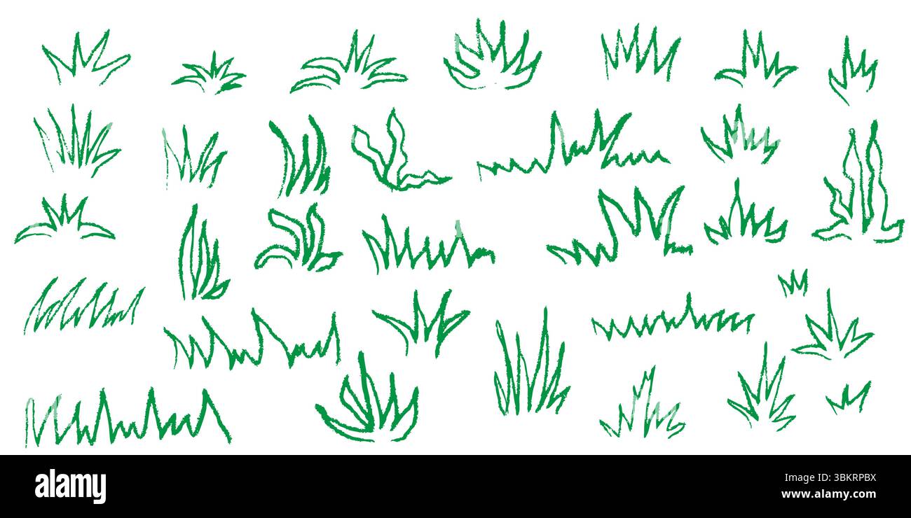Green color abstract crayon Stock Vector Images - Alamy