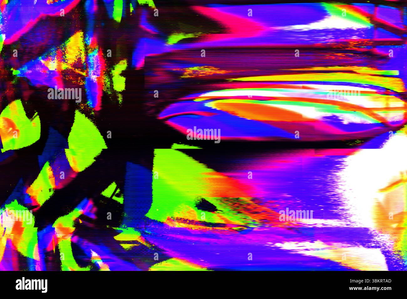 Acid Holographic Distortion in Vibrant Neon Colors for 90s, Y2K ...
