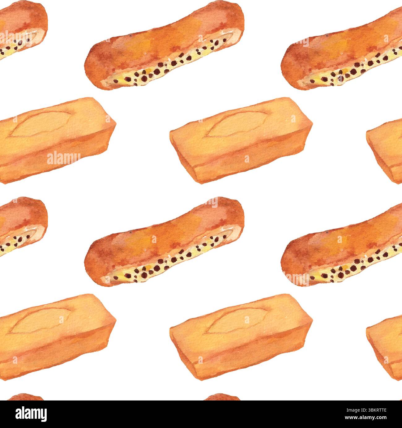 Sweet roll cake pattern Stock Vector Images - Alamy