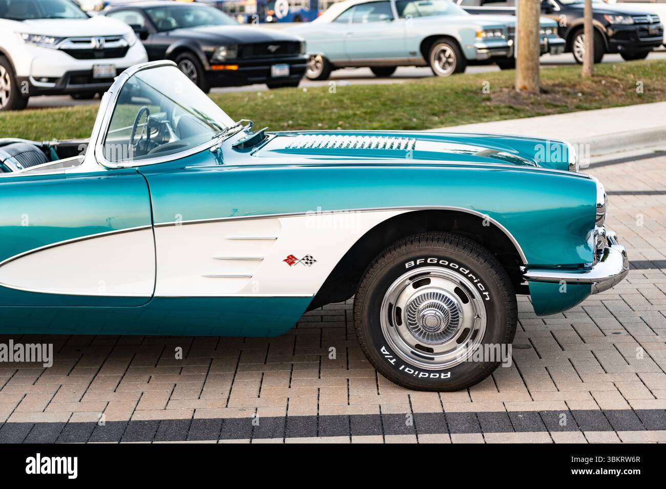 Park Ridge, Illinois, USA - August 22, 2024: Convertible car of ...