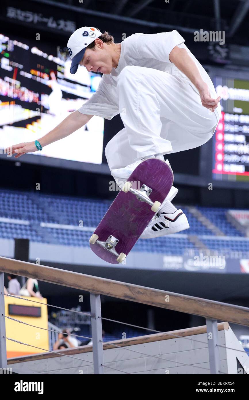 Osaka, Japan. 22nd June, 2025. Jake Ilardi (USA) Skateboarding : X ...