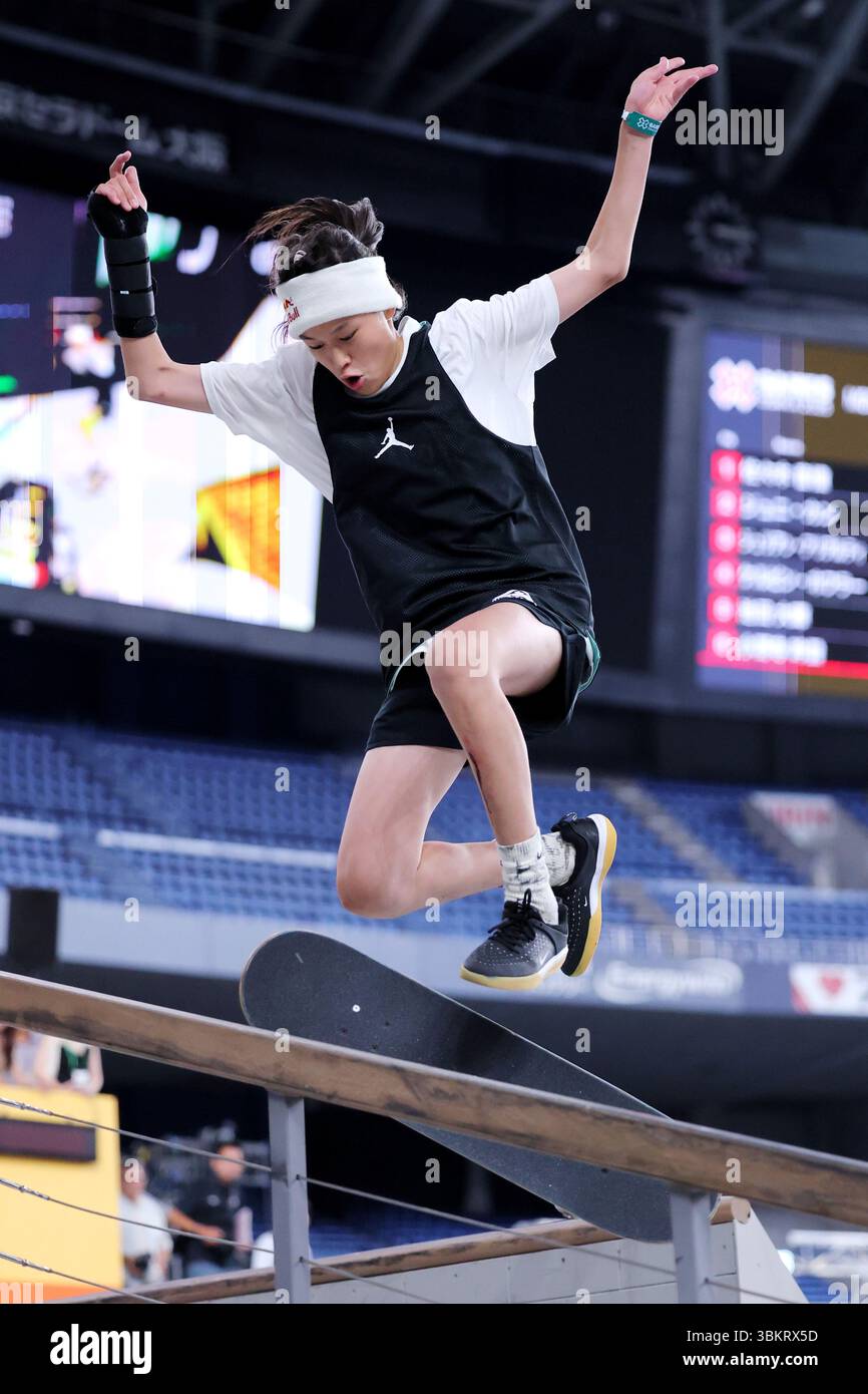 Osaka, Japan. 22nd June, 2025. Ginwoo Onodera (JPN) Skateboarding : X ...