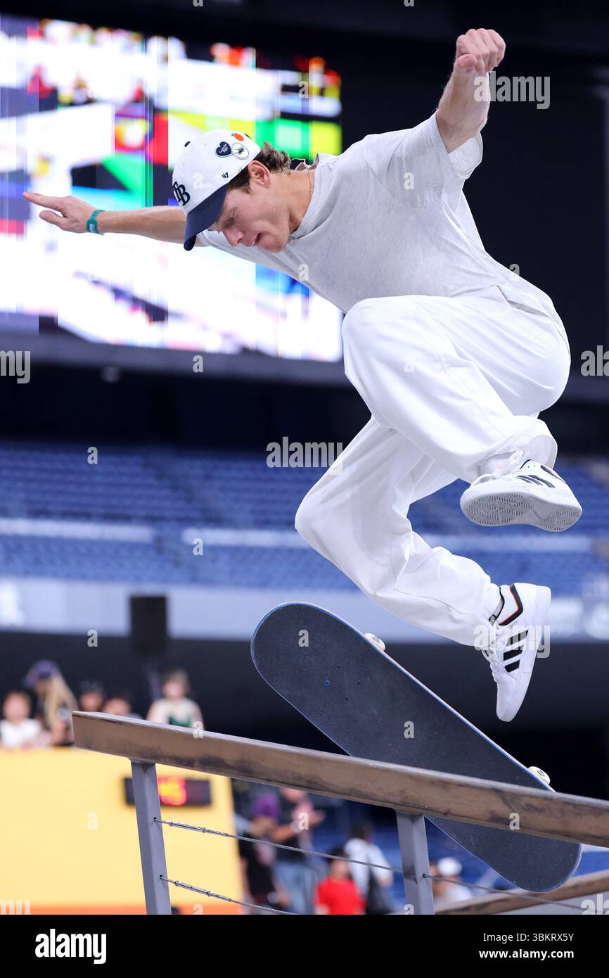 Osaka, Japan. 22nd June, 2025. Jake Ilardi (USA) Skateboarding : X ...