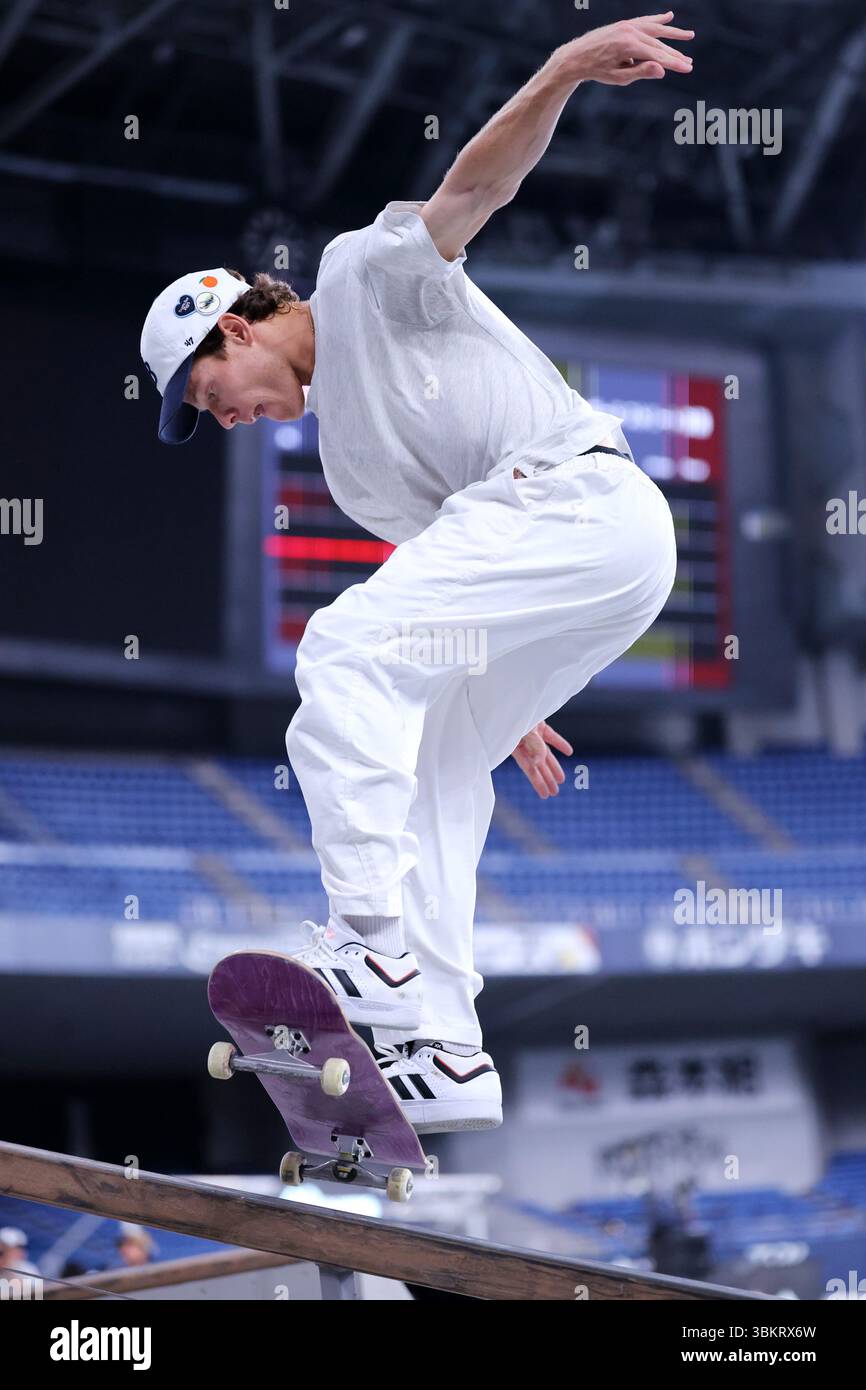 Osaka, Japan. 22nd June, 2025. Jake Ilardi (USA) Skateboarding : X ...