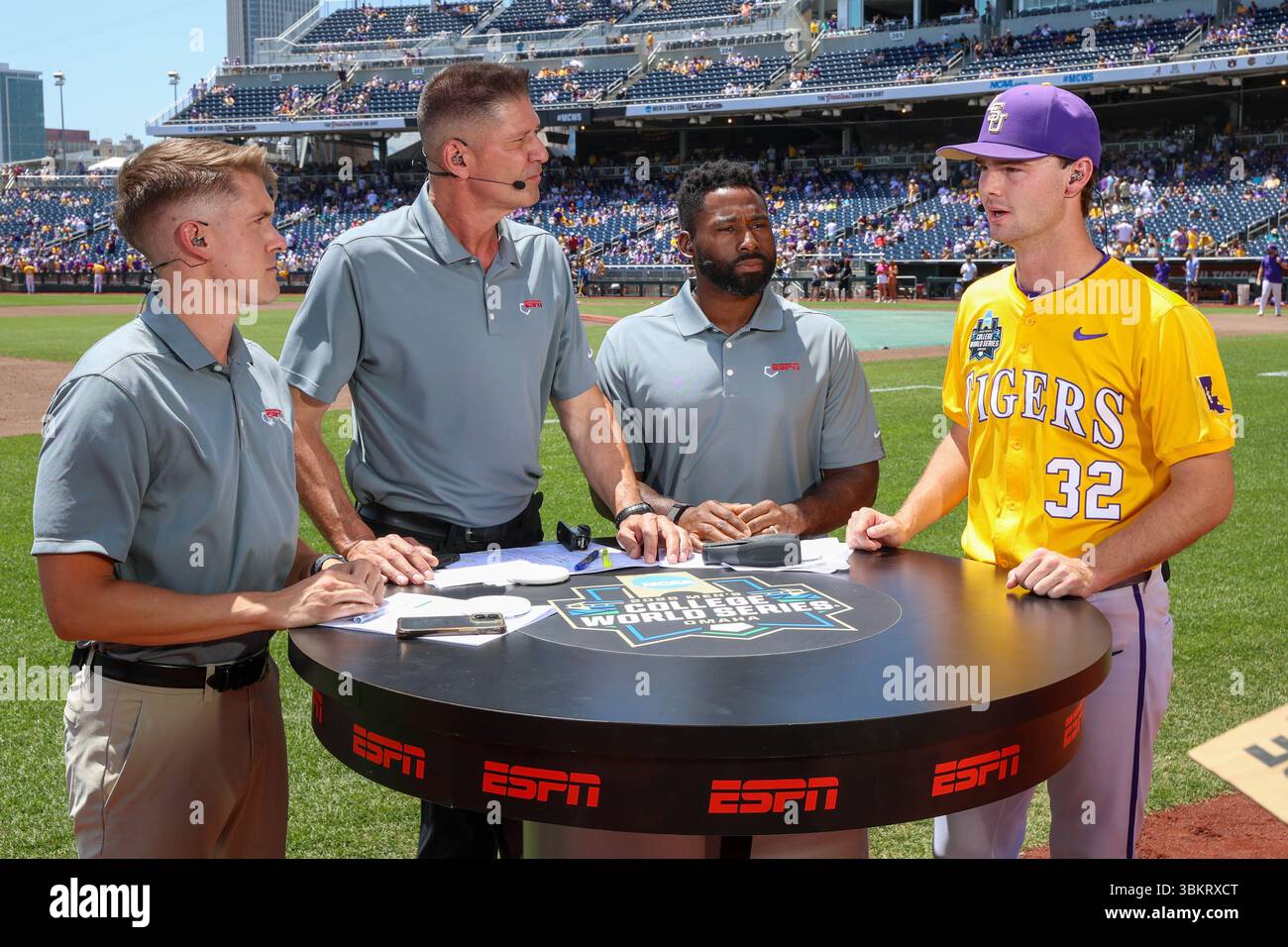 June 22, 2025: ESPN announcers Mike Monaco, Ben McDonald and Jackie ...