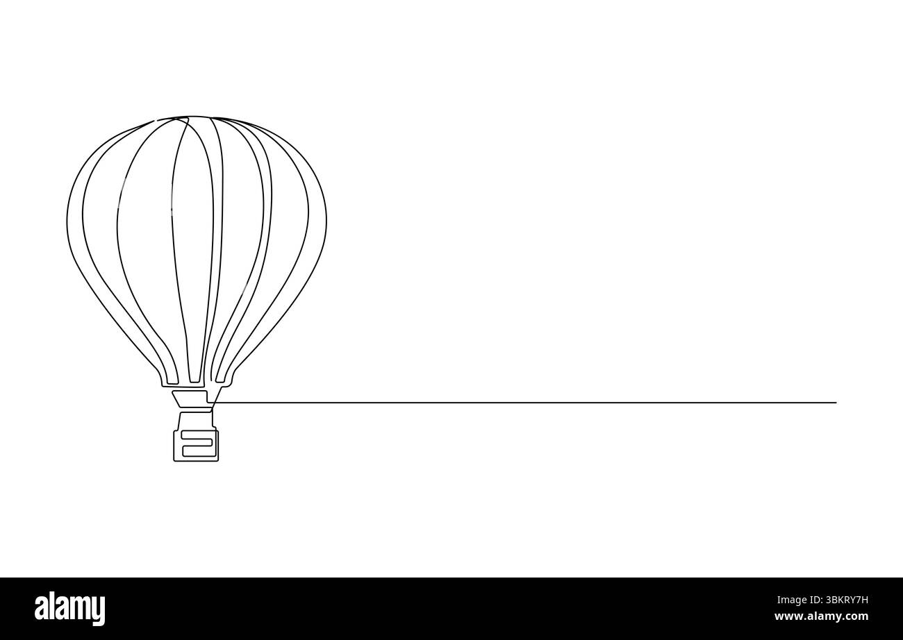 Single colorful hot air Black and White Stock Photos & Images - Alamy