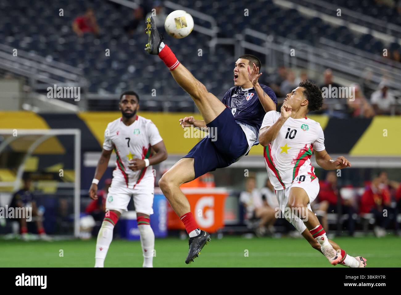 ARLINGTON, TX - JUNE 22: Dominican Republic defender Noah Dollenmayer ...