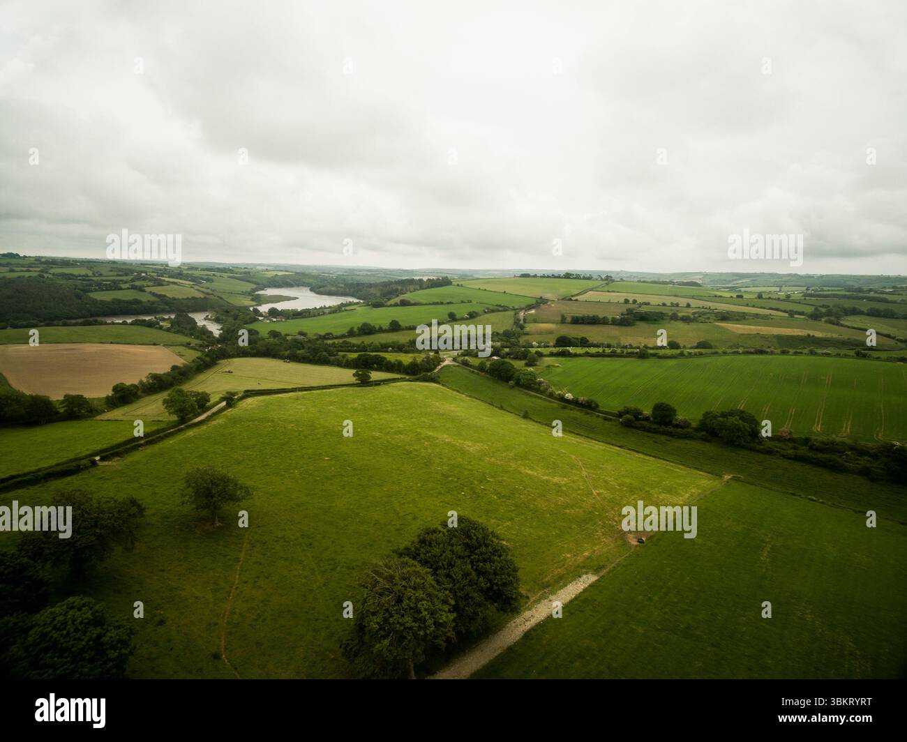 Aerial view of non urban landscape Stock Photo - Alamy