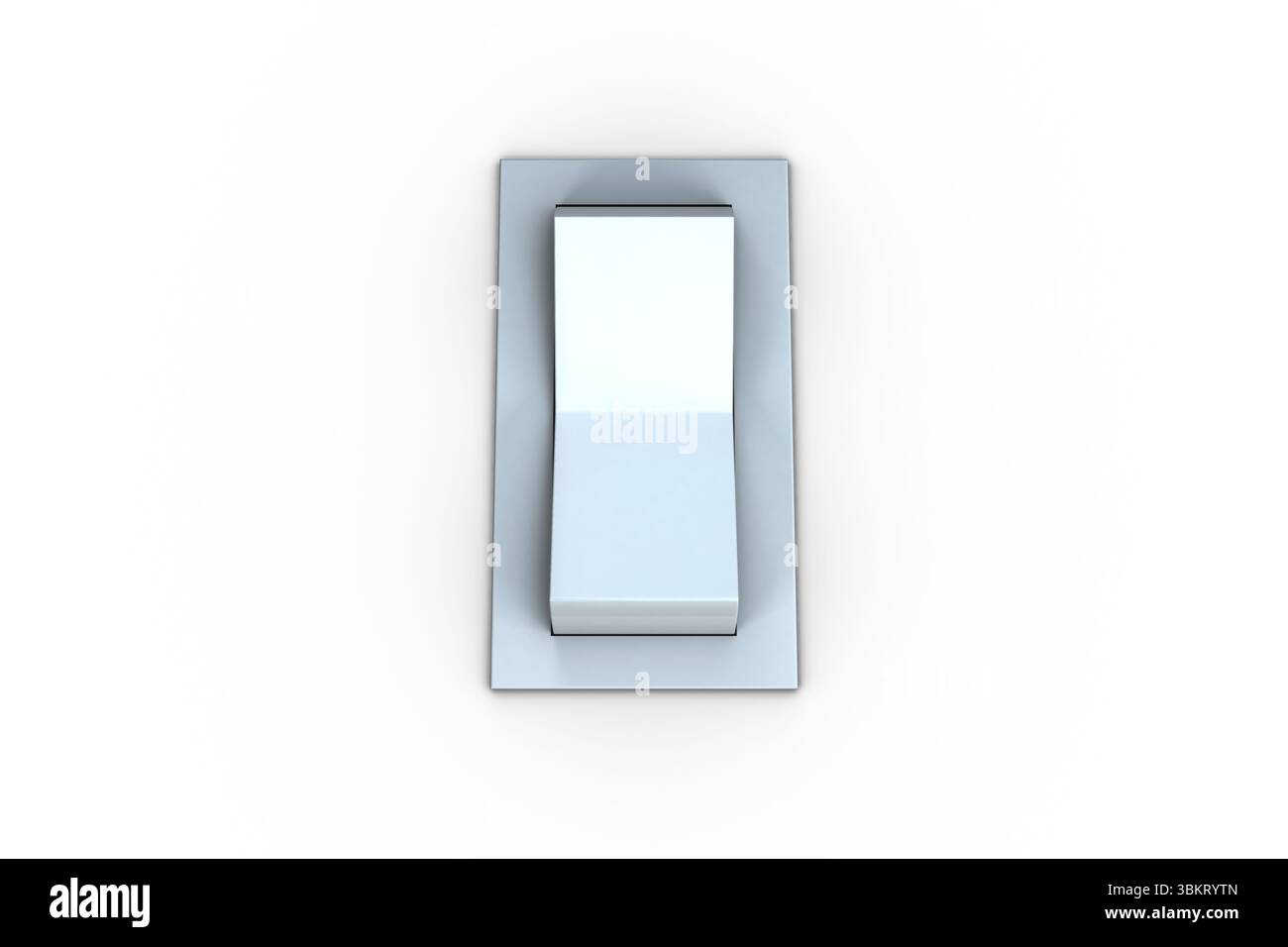 Simple white toggle switch Cut Out Stock Images & Pictures - Alamy