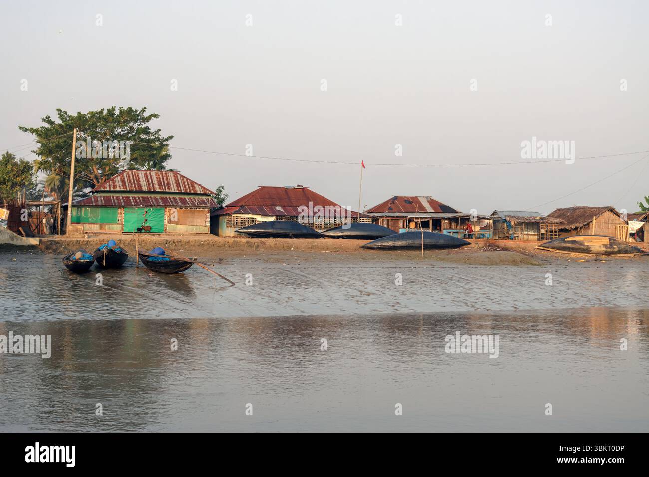 Fisherman village on the bank of pasur river.this photo was taken from ...