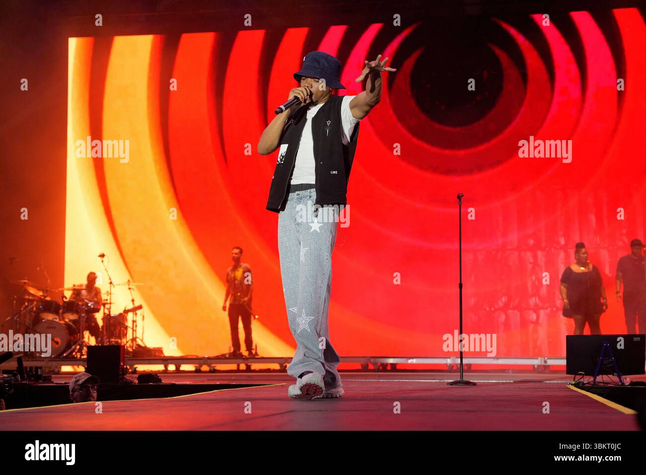 Chance The Rapper performs during the Summer Smash Music Festival on ...
