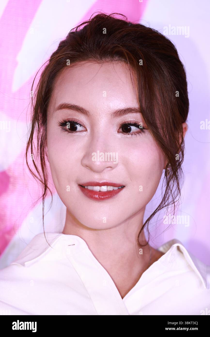 Hong Kong actress and singer Rosina Lin attends an activity in ...