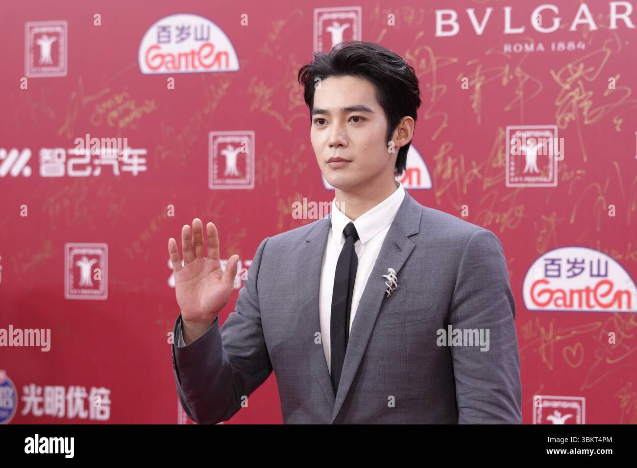 Chinese actor and model Yu Shi poses for a photo on the red carpet at ...