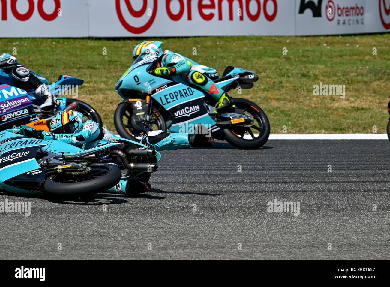 22 ALMANSA David (spa), Leopard Racing, action crash, accident, during ...