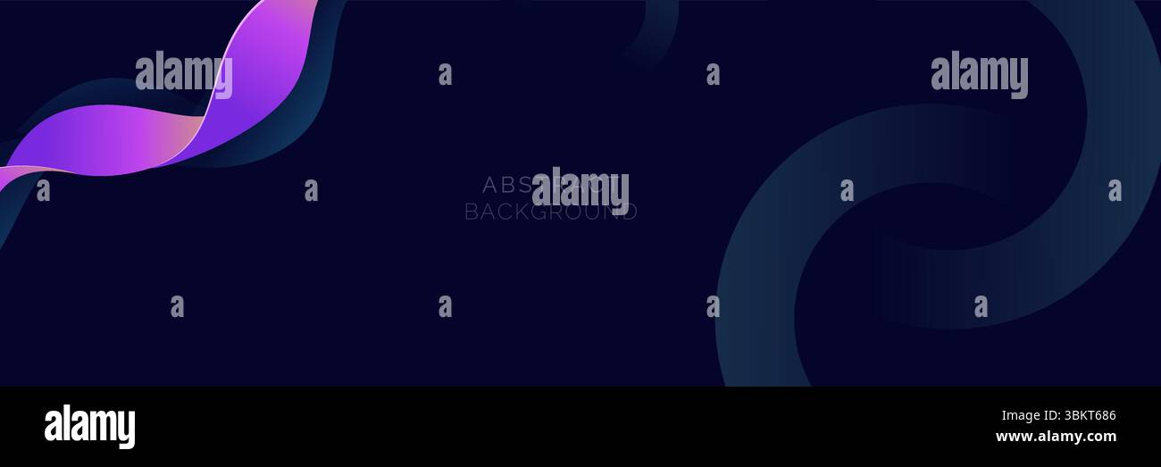 Abstract dark blue wave curve shape soft gradient vector background ...