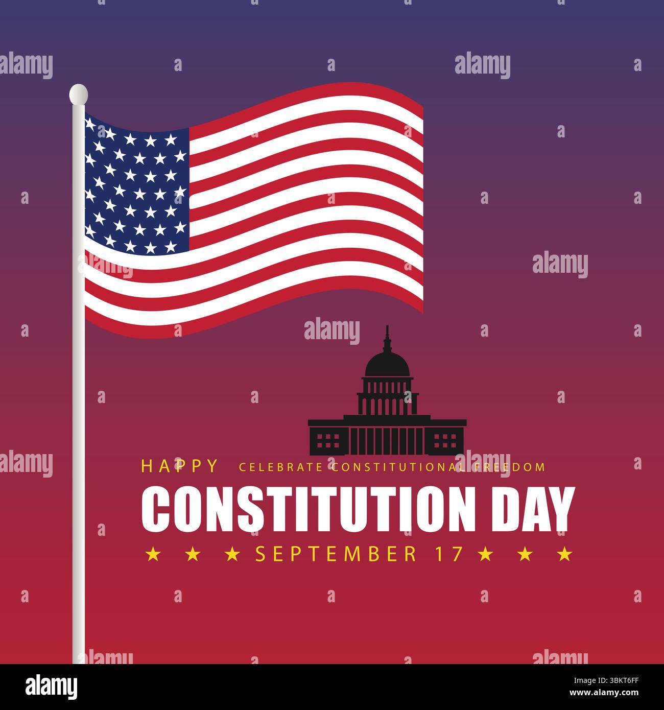 Celebrating Constitution Day Embracing the Spirit of September 17 Stock ...