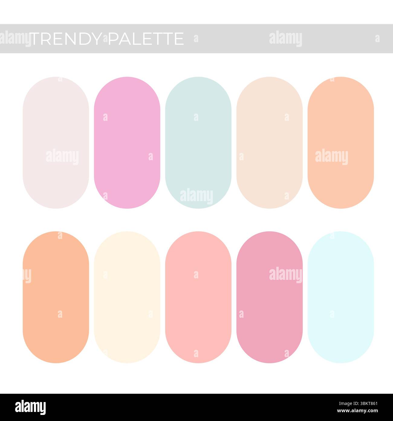 Trendy green color palette hi-res stock photography and images - Alamy