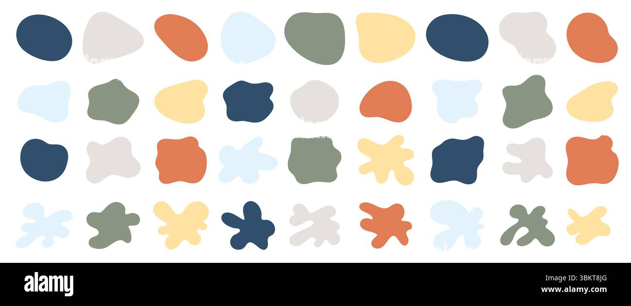 Organic shapes vector vectors hi-res stock photography and images - Alamy